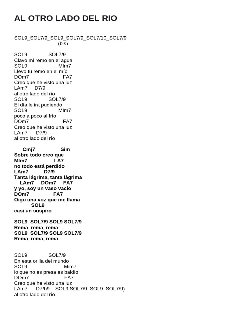 Ac - Al Otro Lado Del Rio | PDF | Arte | Poesía