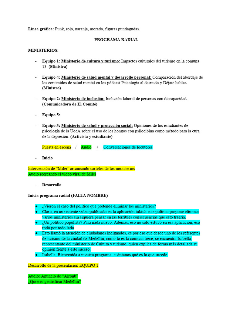 Guion General - Modúlo III | PDF