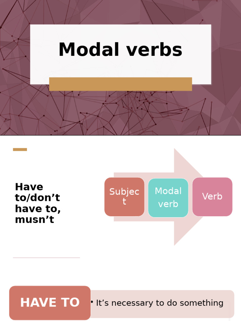 Modal Verbs (5th) | PDF | Career & Growth | Language Arts & Discipline