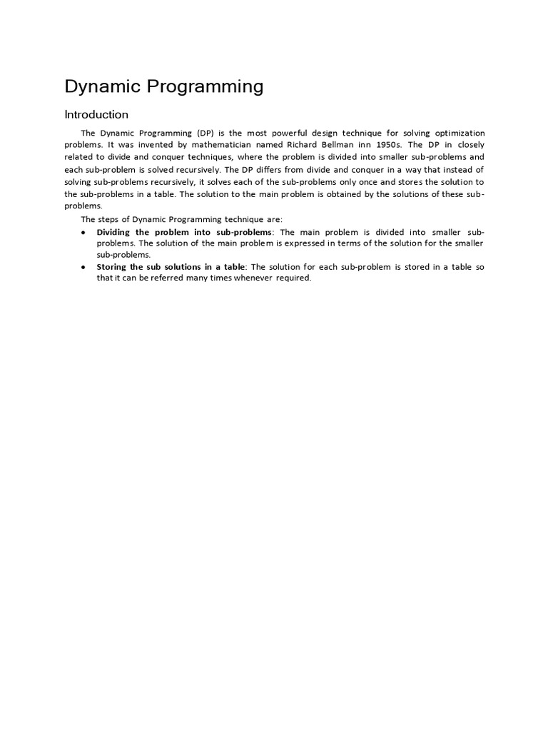 Daa Lecture CSE | PDF | Dynamic Programming | Matrix (Mathematics)