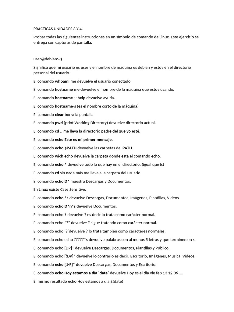 Practicas 3 y 4. Linux Essentials | PDF | Software | Informática