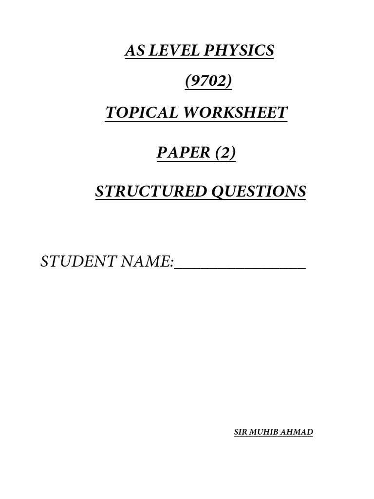 As P2 Topic 1 Physical Quantities and Units | PDF | International System Of Units | Force