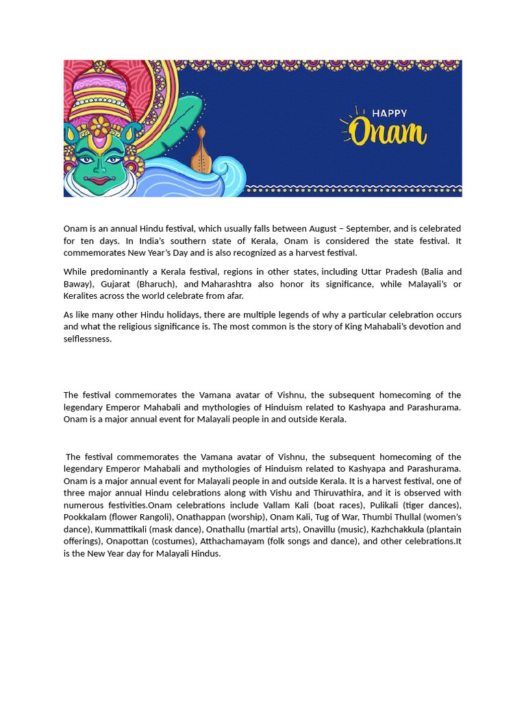 ONAM | PDF
