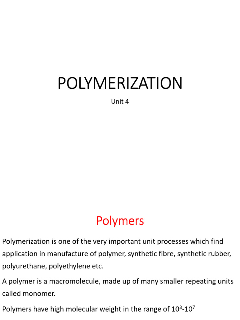 unit4 | PDF | Polymers | Polyethylene