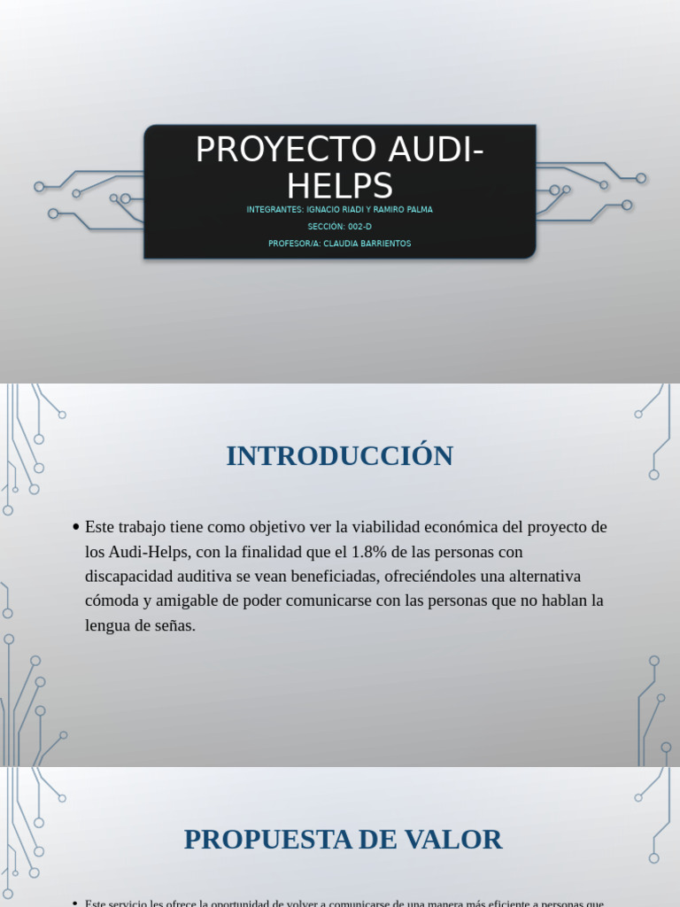 Proyecto Audi-Helps | PDF | Business | Mercado (economía)