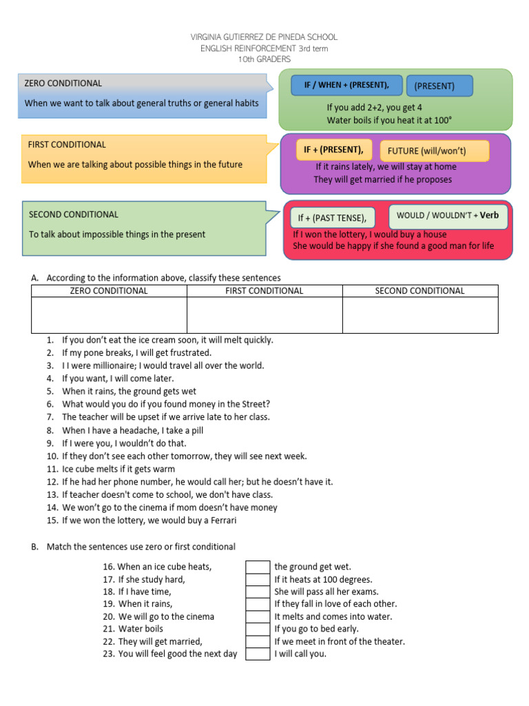 10th GRADERS REINFORCEMENT (3 Term) | PDF | Syntax | Language Mechanics