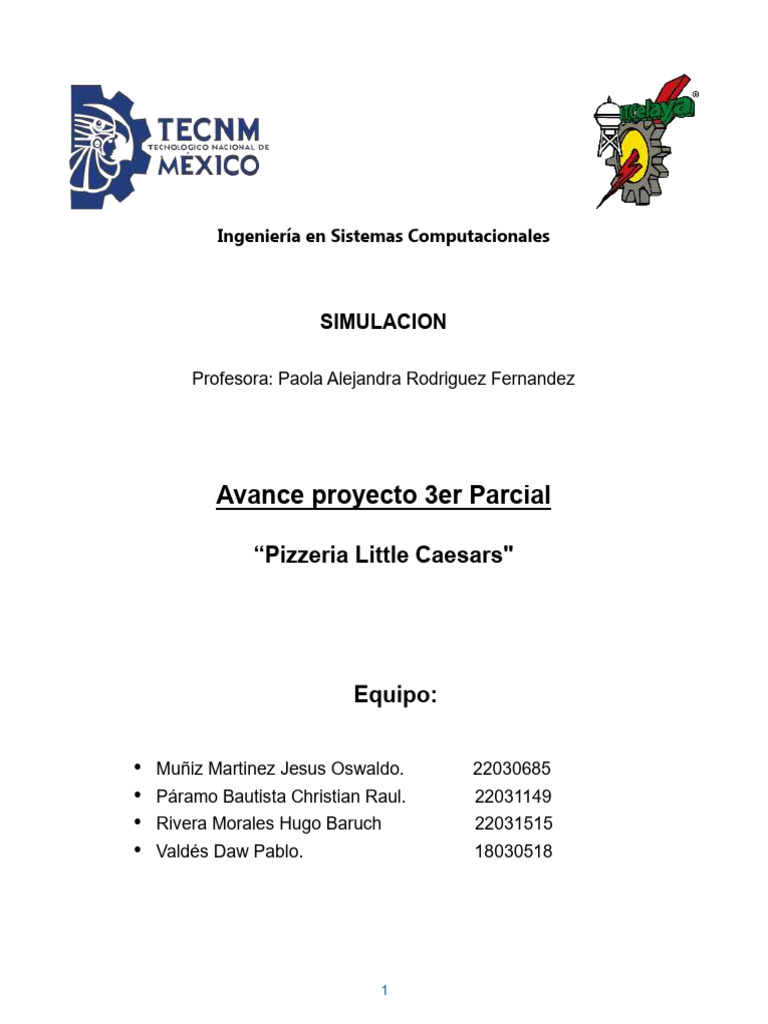 Avance Proyecto 3er Parcial - Simulacion | PDF | Simulación | Valor P