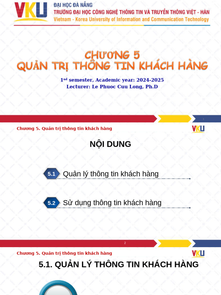 Chapter 5. Quan Tri Thong Tin Khach Hang | PDF