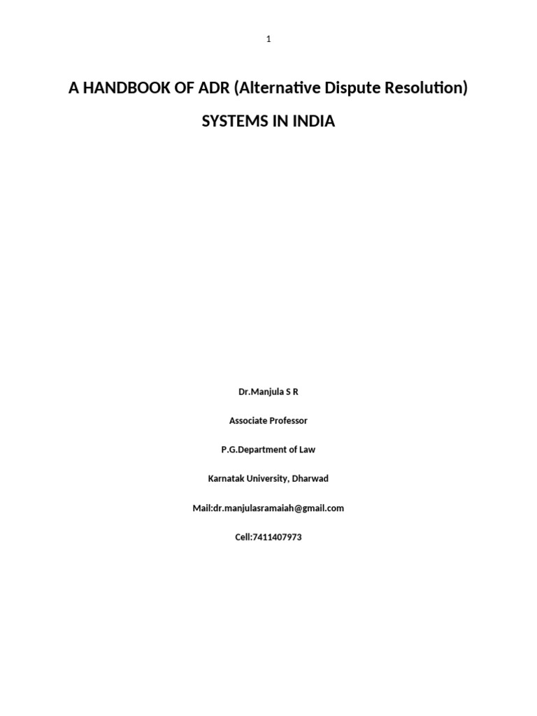 Final Draft | PDF | Alternative Dispute Resolution | Arbitration
