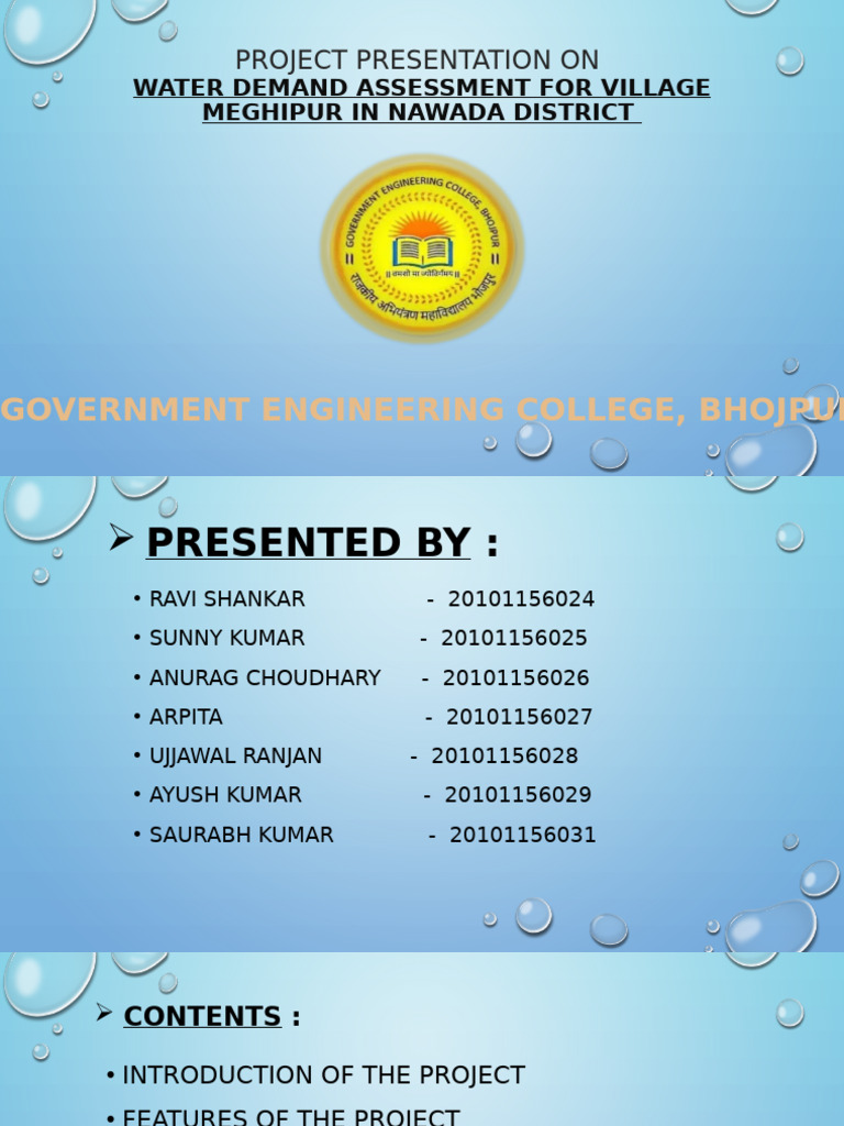 Water Demand Assessment in Meghipur | PDF | Water | Forecasting