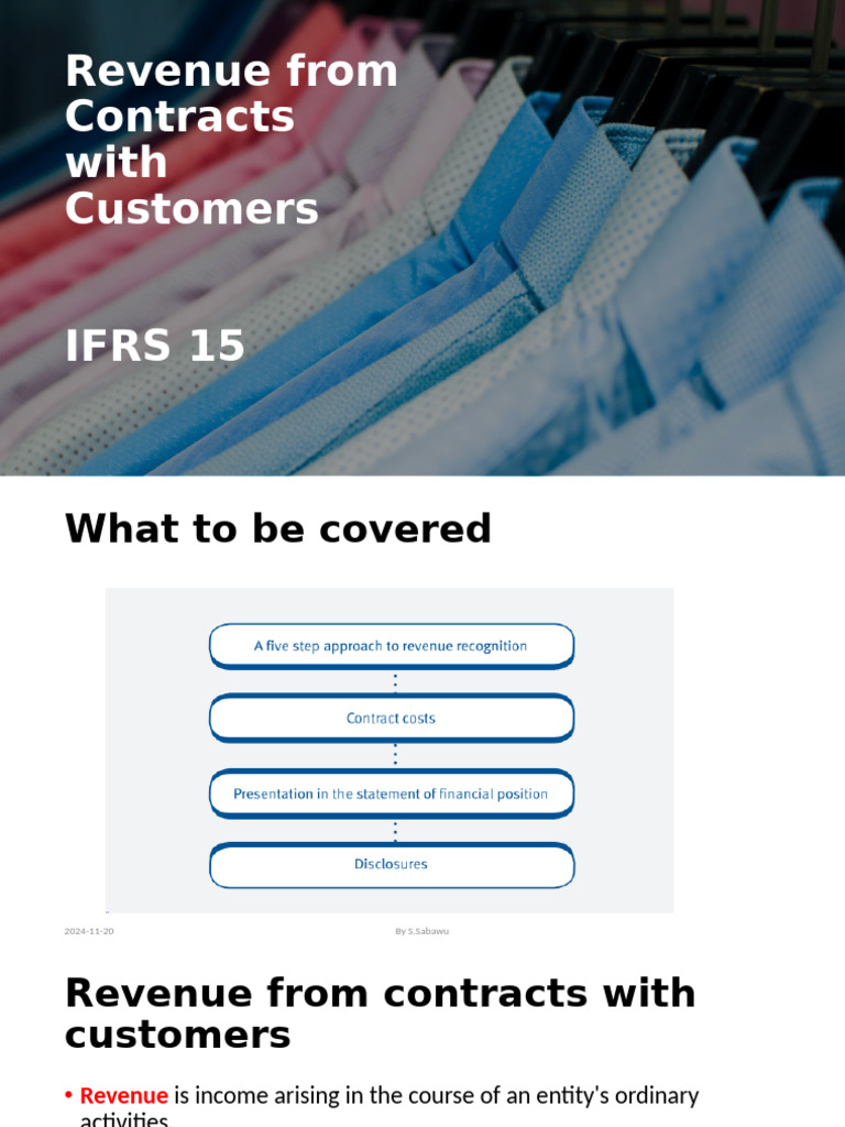 IFRS 15-Revenue From Contracts With Customers | PDF | Revenue | Prices