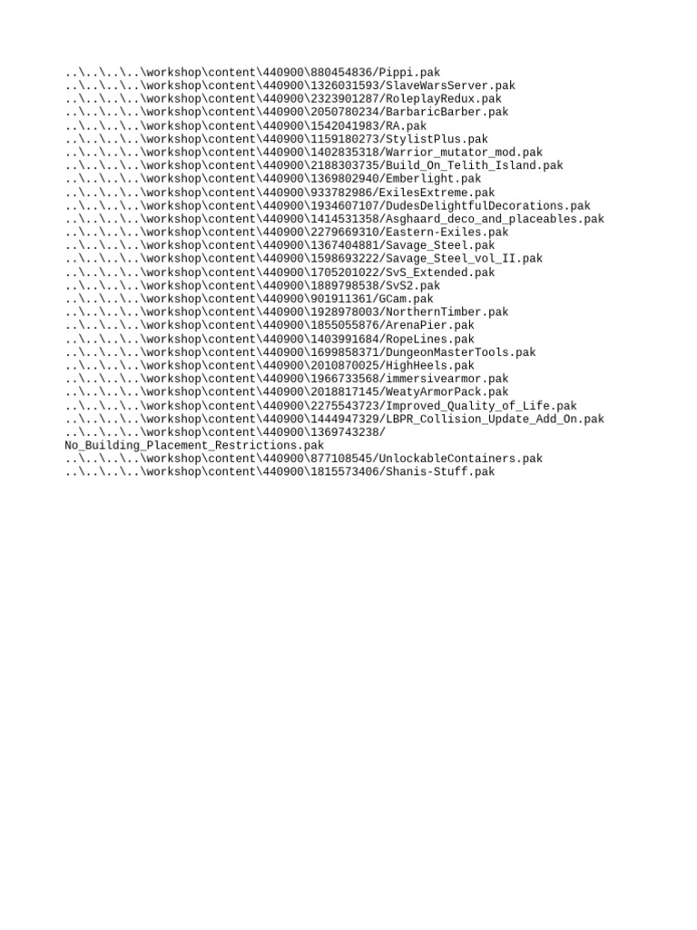 Conan Exiles Mod List Compilation | PDF