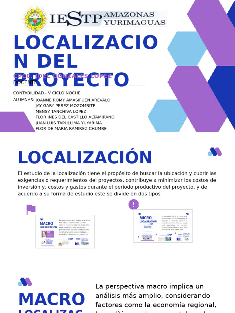 Localizacion Del Proyecto Macro y Micro | PDF | Sistema de información geográfica | Macroeconómica