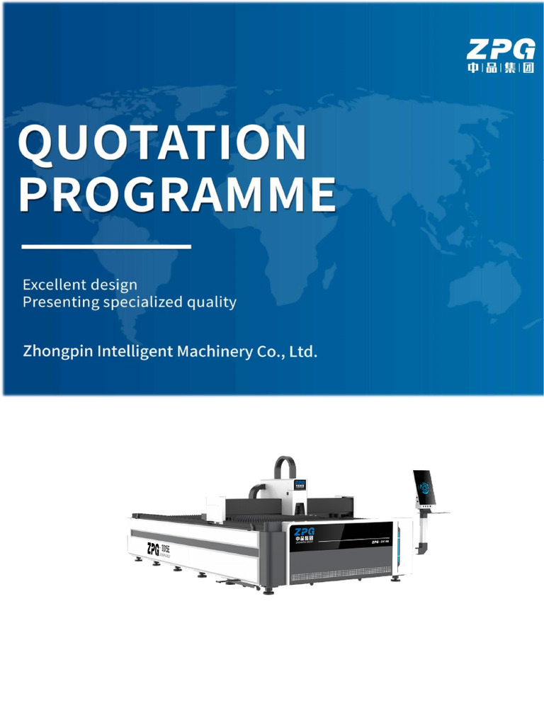 ZPG LASER Quotation of 3015E-3000W - Amy 20241113 | PDF | Welding | Construction