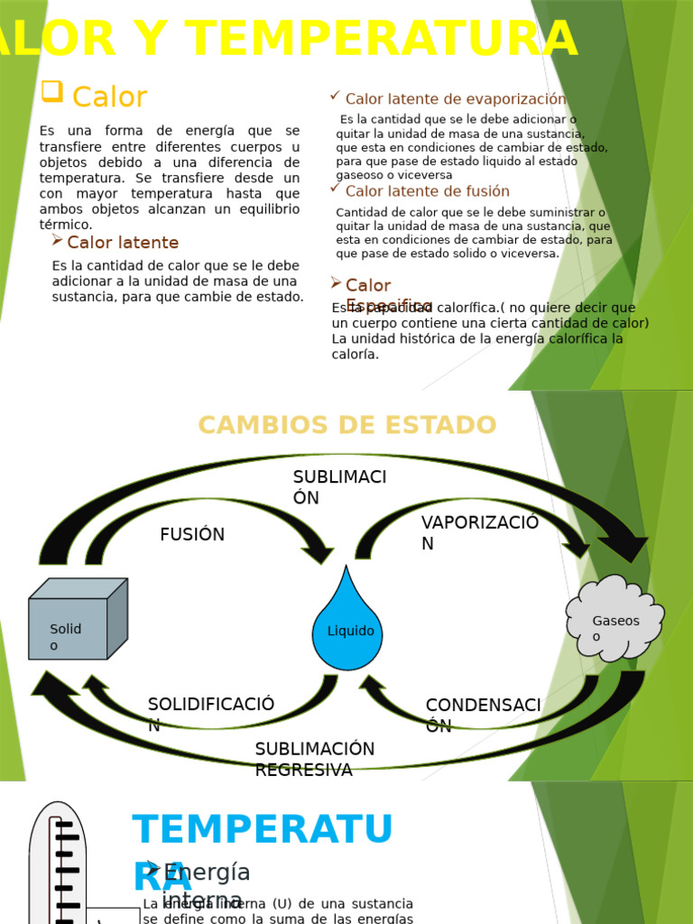Calor y Temperatura (Clase 01) | PDF | Calor | Temperatura