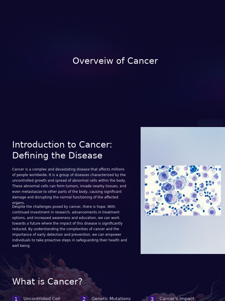Overveiw of Cancer | PDF | Cancer | Cancer Research