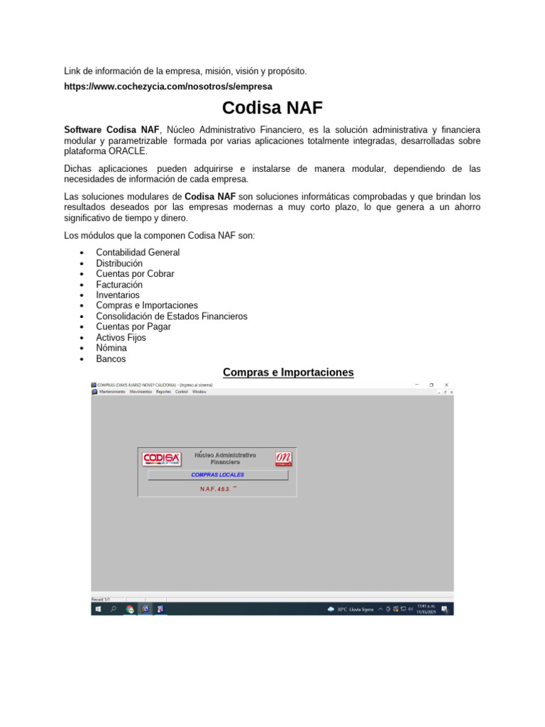 Codisa NAF | PDF