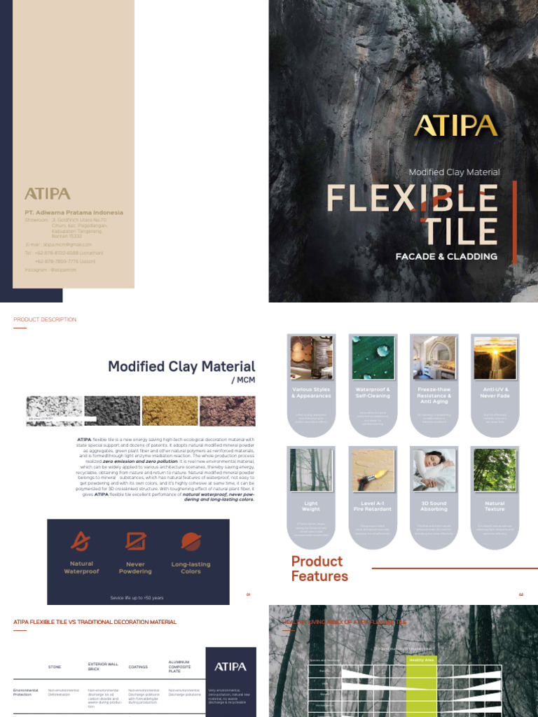 ATIPA Flexible Tile Overview | PDF | Tile | Brick