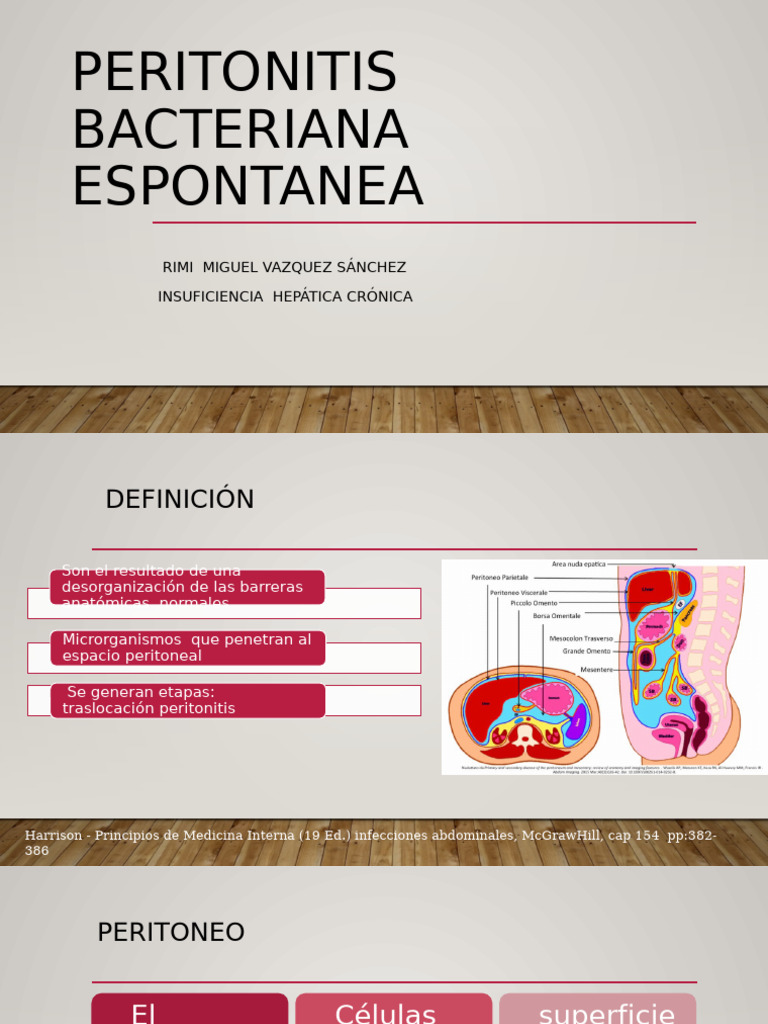 Peritonitis Bacteriana Espontánea: Guía Completa | PDF | Enfermedades y ...