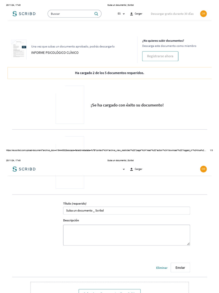 Suba Un Documento - Scribd4444 | PDF | Scribd