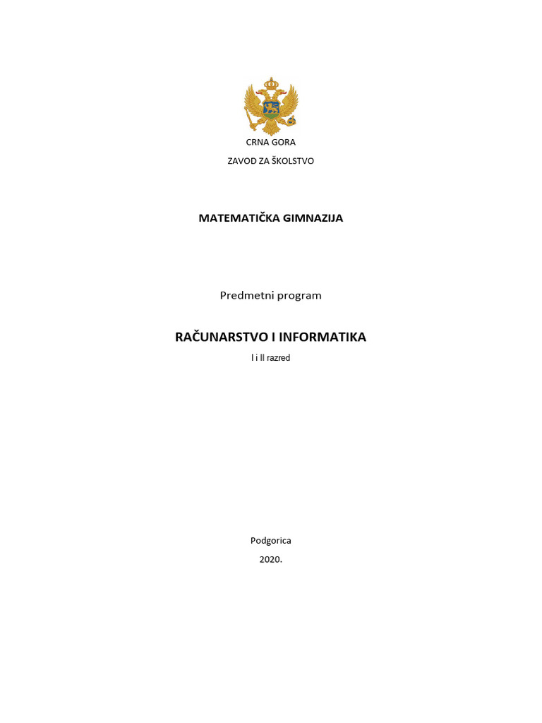 Racunarstvo I Informatika | PDF