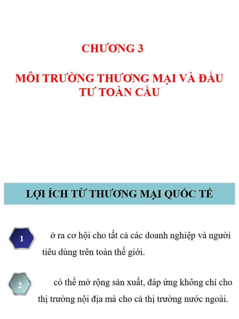 Chuong 3-P1-Moi Truong Thuong Mai Va Dau Tu Toan Cau-Learn | PDF