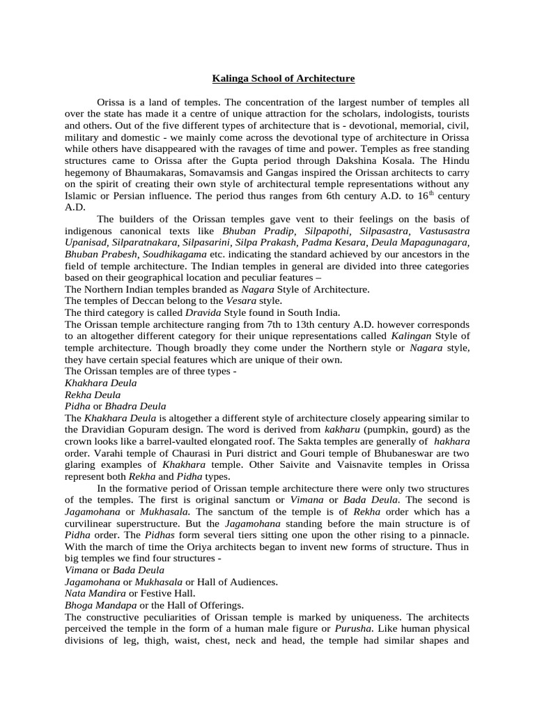 Kalinga School of Architecture | PDF