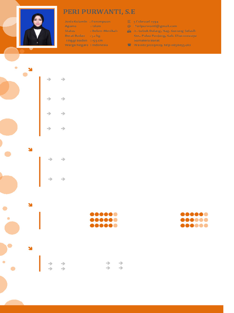 CV Peri Purwanti 2024 | PDF