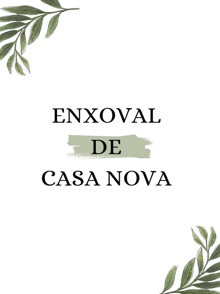 Enxoval de Casa Nova | PDF | Casa