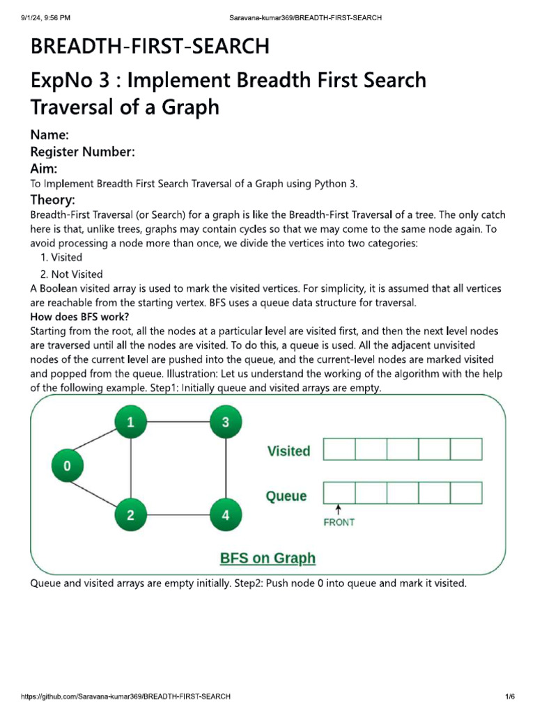 Breadth First Search | PDF