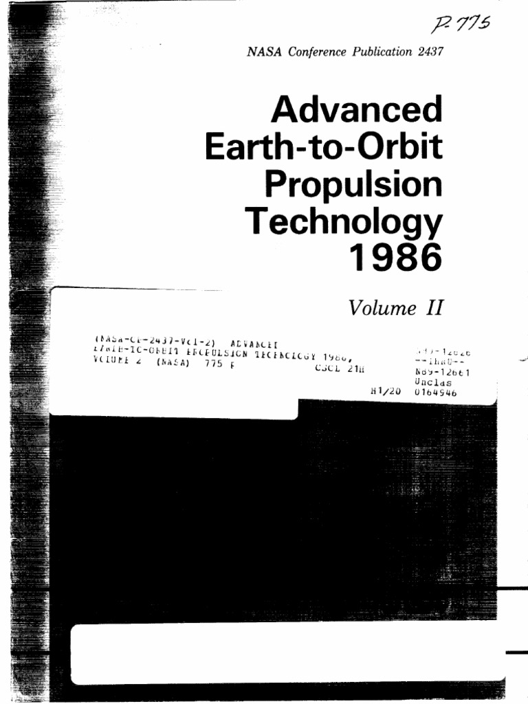 Earth-to-Orbit: Advanced | PDF | Marshall Space Flight Center | Nasa