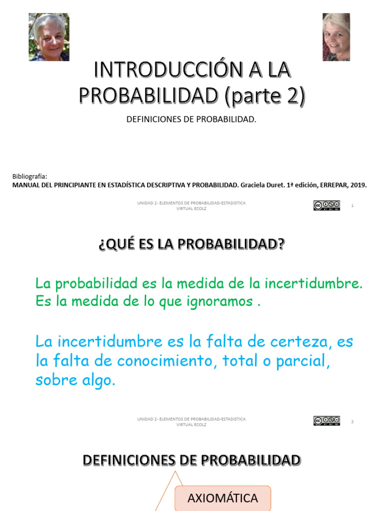 2.1.2.introducción A La Probabilidad (Parte 2) 2024 | PDF | Teoría de probabilidad | Probabilidad