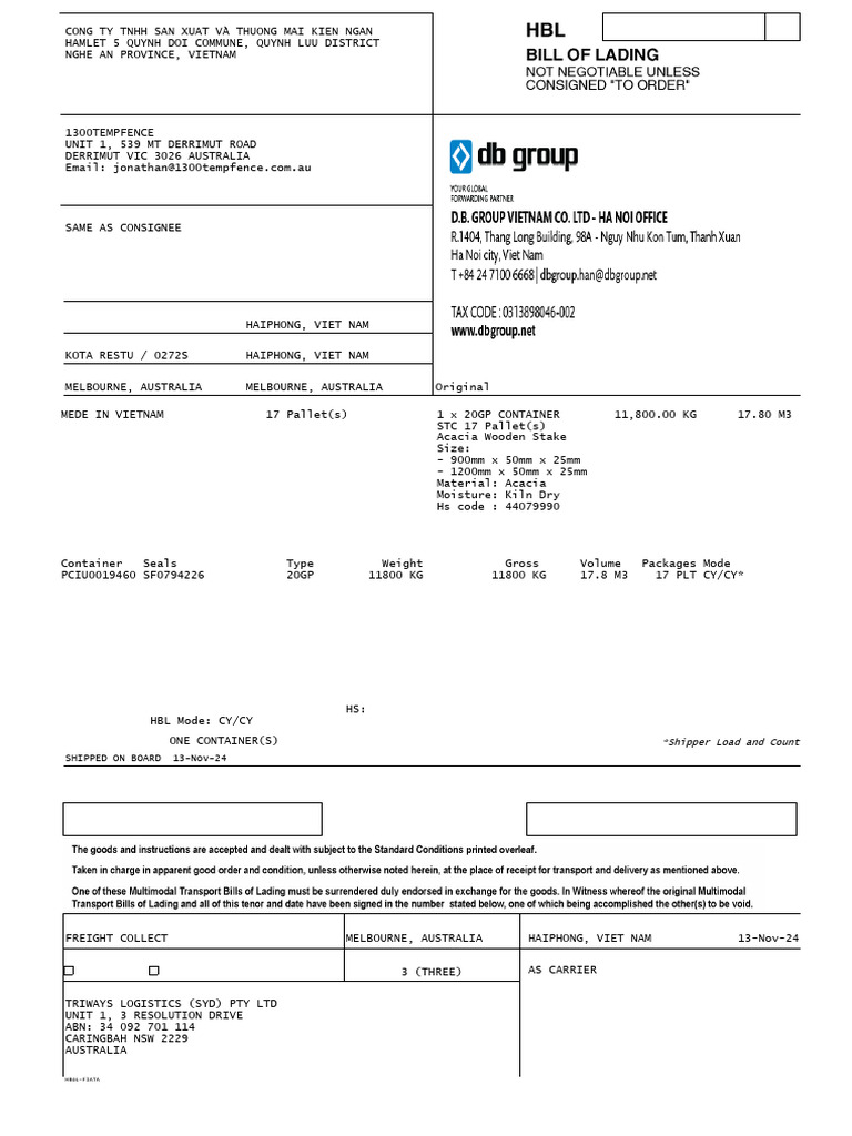 HBL#SHAN00380518 - Rvs 16PP To 17PP | PDF | Cargo | Freight Transport