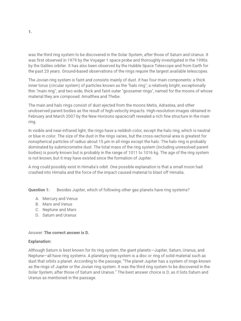 GED Flash Science Reading For Meaning | PDF | Asteroid