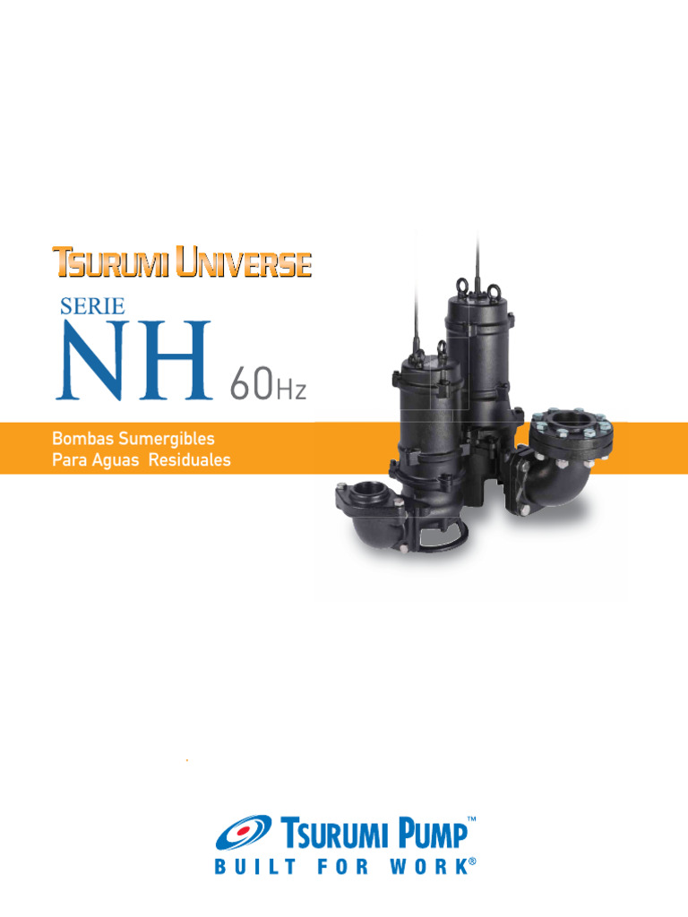 50NHU Bomba Sumergible Tsurumi FT | PDF | Agua | Bomba