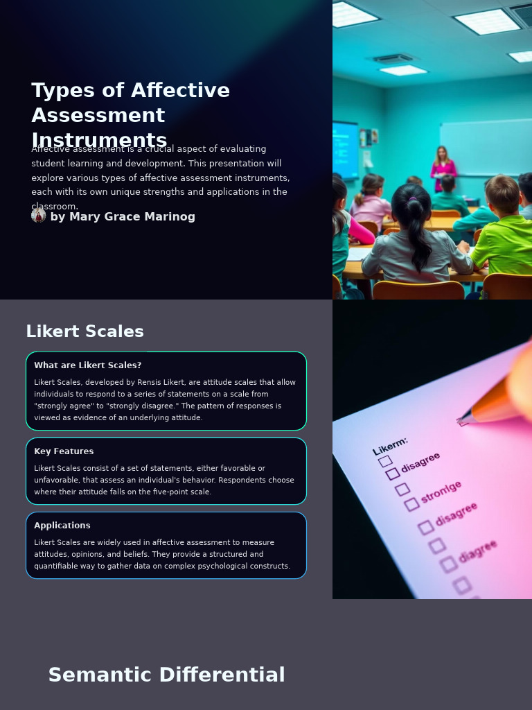 Affective Assessment Tools Guide | PDF | Attitude (Psychology) | Rubric ...