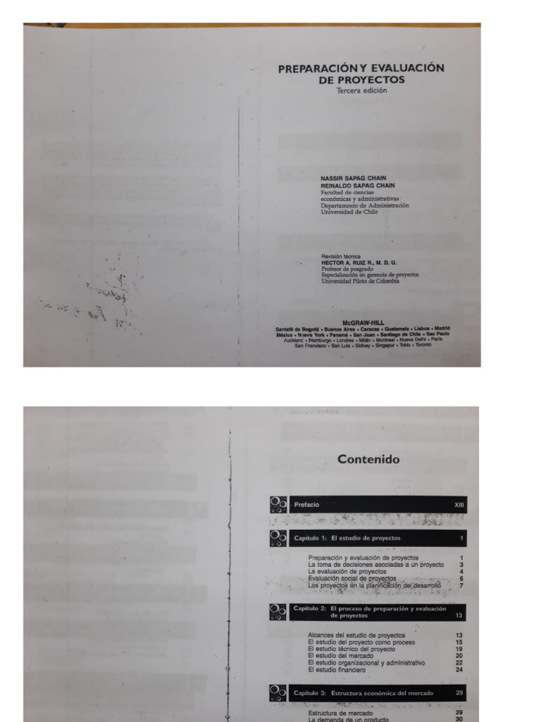 Comparto 'Preparacion y Evaluacion de Proyectos Sapag Chain 3ra Edicion ...