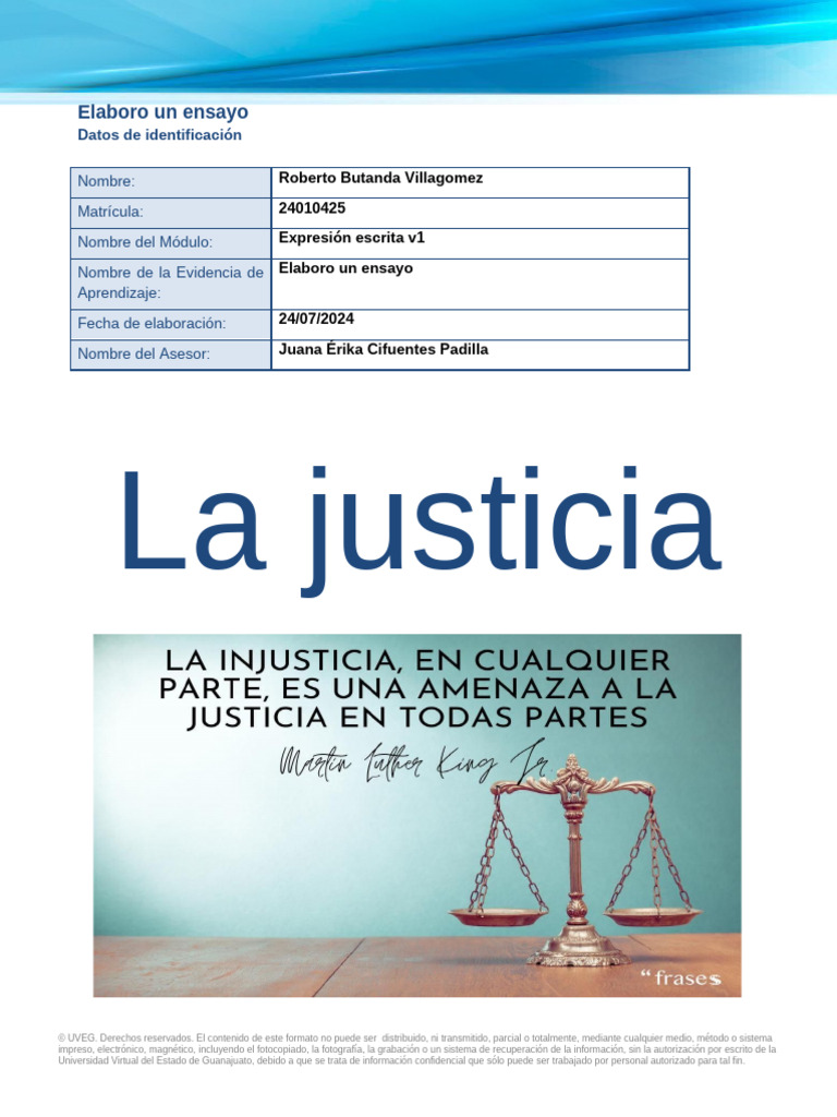Butanda Roberto-Ensayodocx | PDF | Justicia | Crimen y violencia