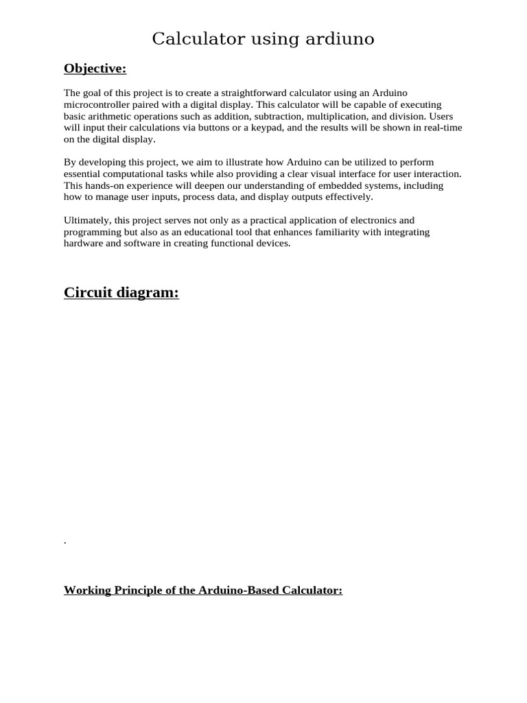 ardiuno calculator | PDF | Calculator | Arduino
