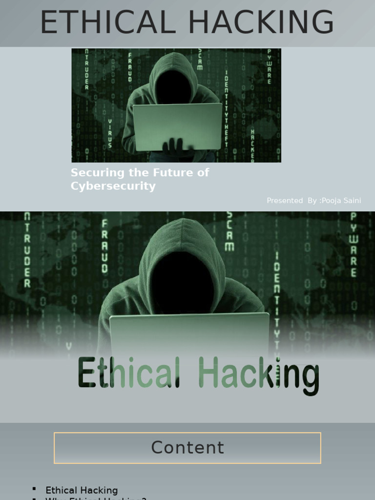 Ethical Hacking Final Pdf White Hat Computer Security Security Hacker 