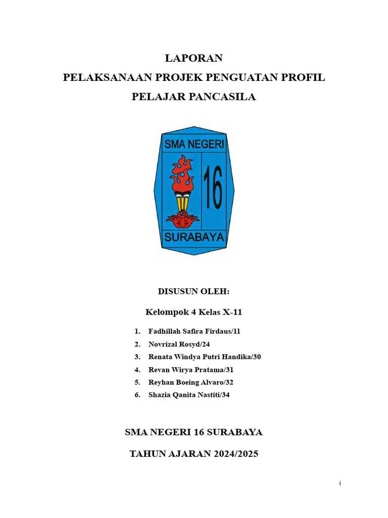 Laporan p5 Kelompok 4 | PDF | Kesehatan Holistik