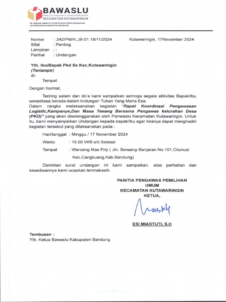 Undangan PKD 17 Nov | PDF