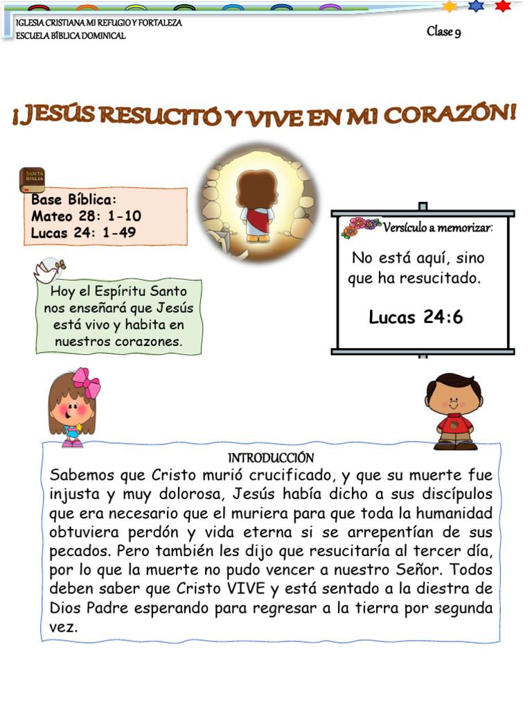 Jesús Resucitó: Clase para Niños | PDF | La resurrección de Jesús | Jesús