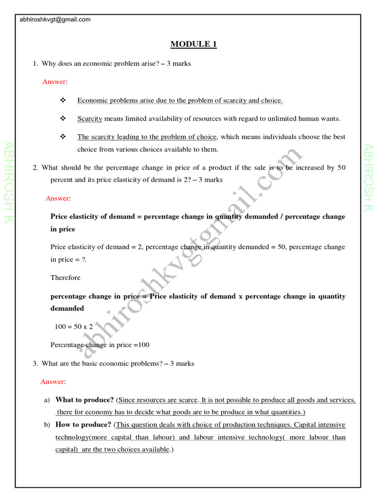 Economic Concepts and Elasticity Explained | PDF | Demand | Elasticity (Economics)