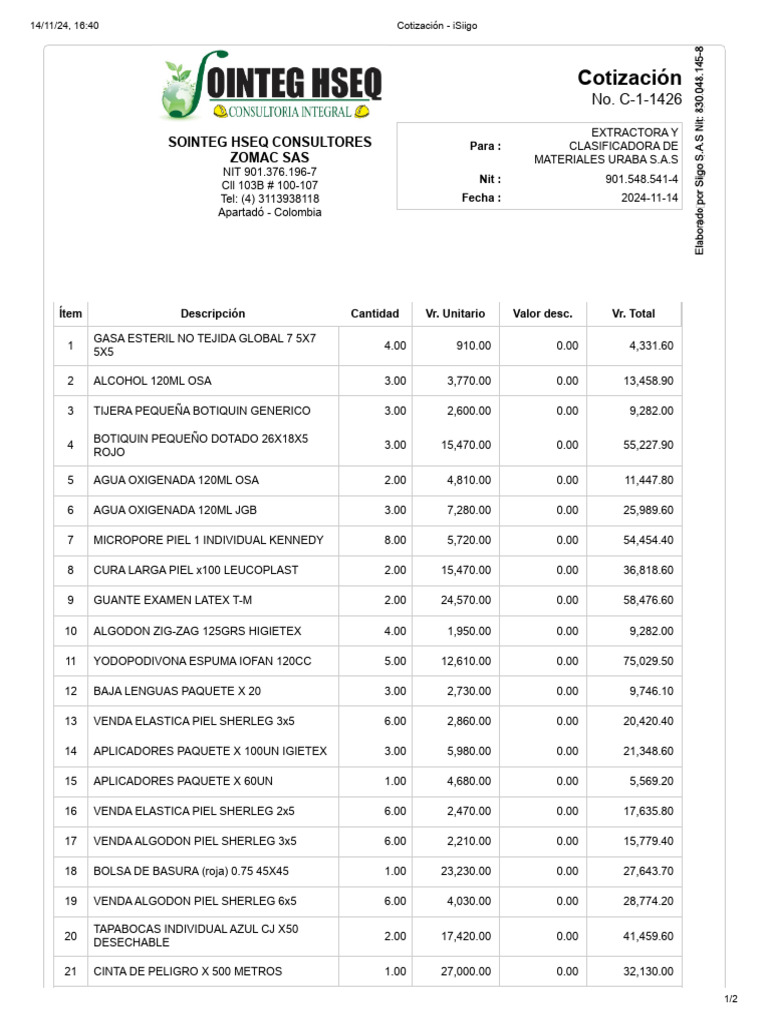 CTZ - Extractora y Clasificadora... | PDF