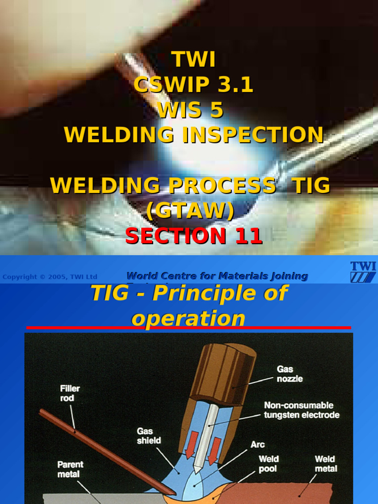 Welding Process TIG | PDF | Welding | Construction