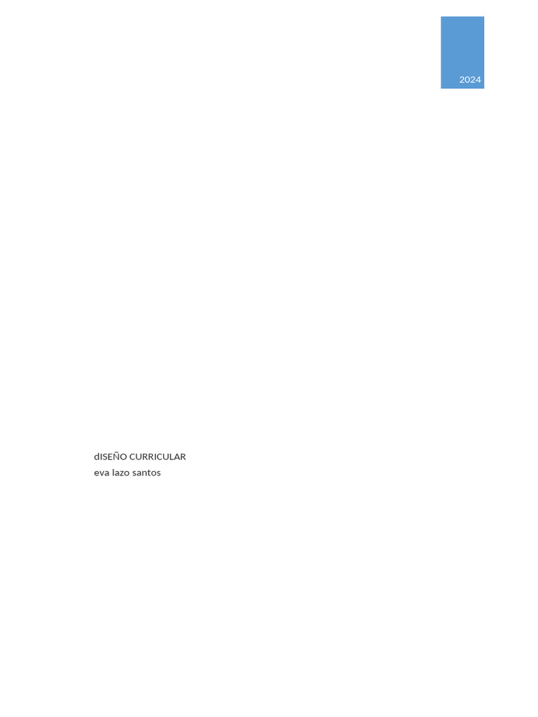 Diseño Curricular de Eva Lazo | PDF | Evaluación | Plan de estudios
