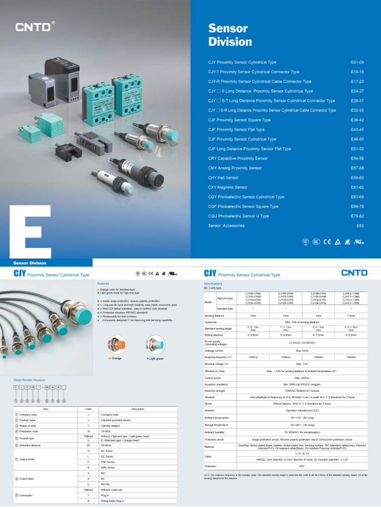 E-Sensor Division | PDF