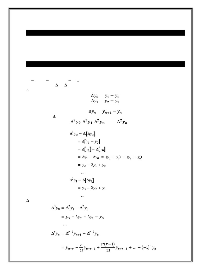 Interpolation (1) امير | PDF | Finite Difference | Function (Mathematics)