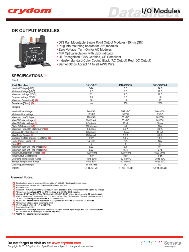 dr_output_modules | PDF | Alternating Current | Mains Electricity